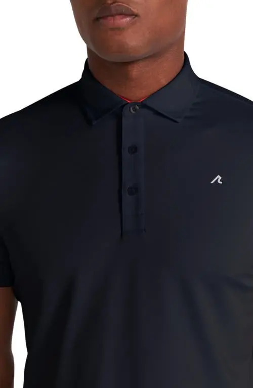 REDVANLY Alpine Solid Performance Polo - Tuxedo