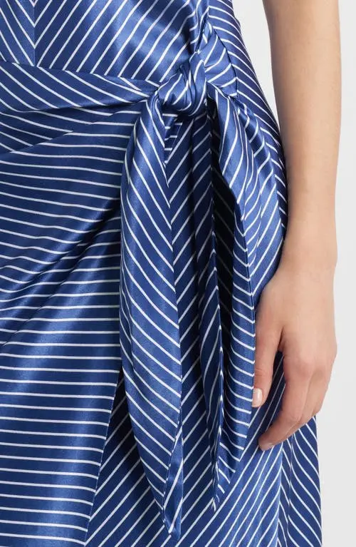 Rails Cairo Tie Waist Sleeveless Satin Midi Dress