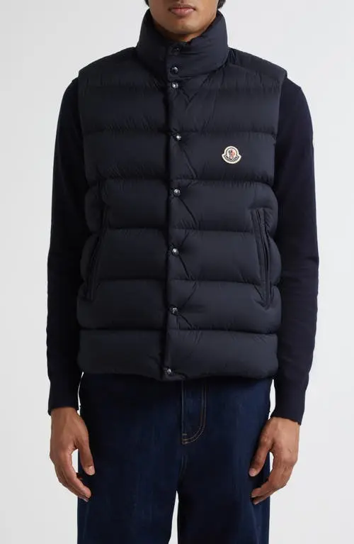 Moncler Tibb Down Puffer Vest - Obsidian Blue
