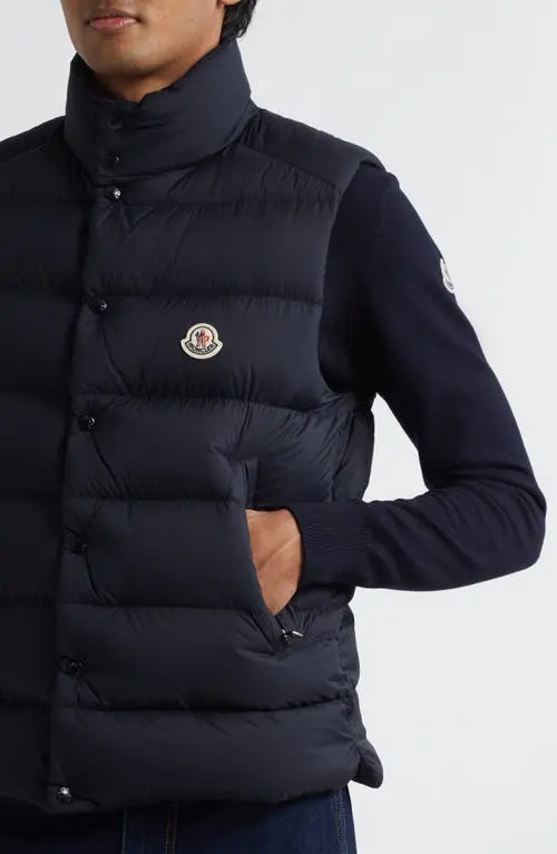 Moncler Tibb Down Puffer Vest - Obsidian Blue