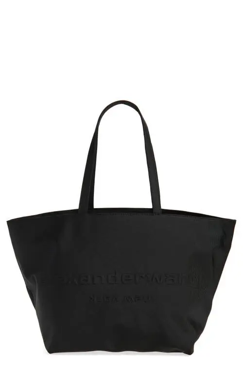 Alexander Wang Punch Nylon Canvas Tote - Black
