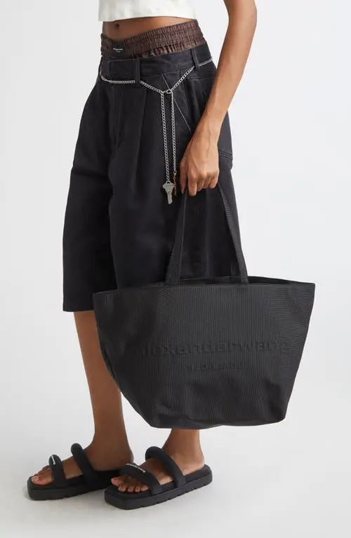 Alexander Wang Punch Nylon Canvas Tote - Black