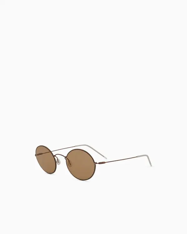 Giorgio Armani Oval Sunglasses - Gold