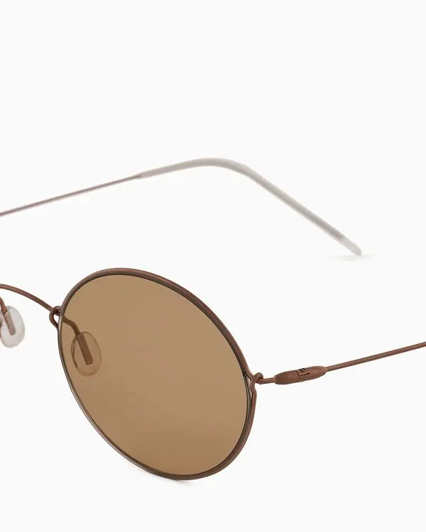 Giorgio Armani Oval Sunglasses - Gold