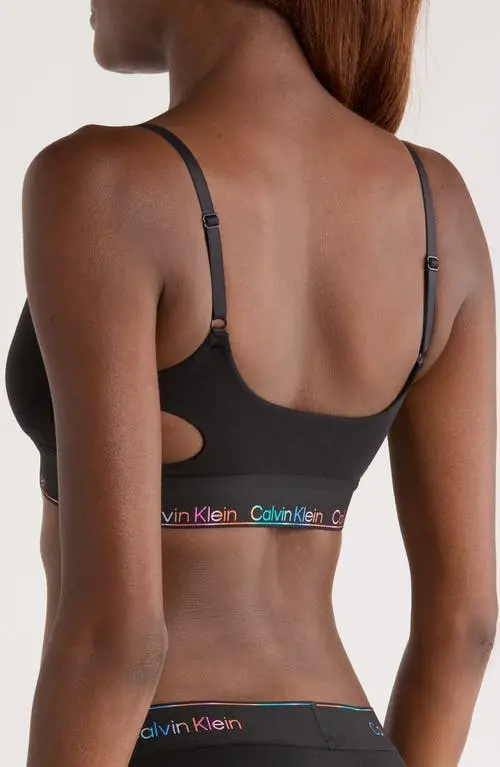Calvin Klein Icon Pride Cotton Blend Bralette