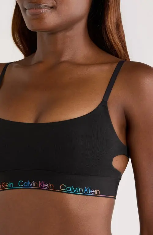Calvin Klein Icon Pride Cotton Blend Bralette