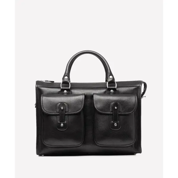 Ghurka Examiner No. 5 Briefcase - Vintage Black Leather
