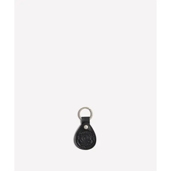 Ghurka Air Tag Fob - Vintage Black Leather