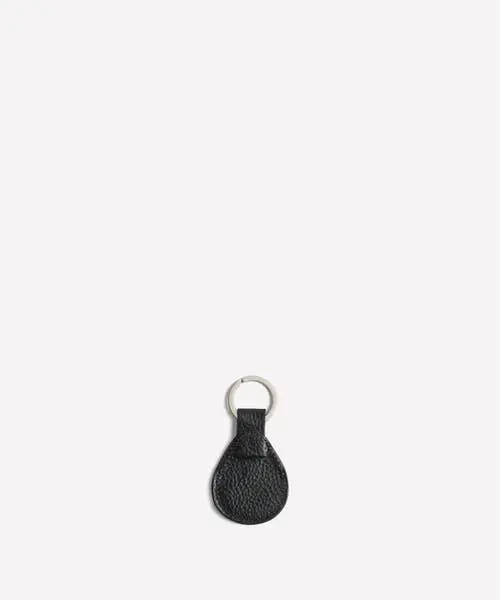 Ghurka Air Tag Fob - Vintage Black Leather