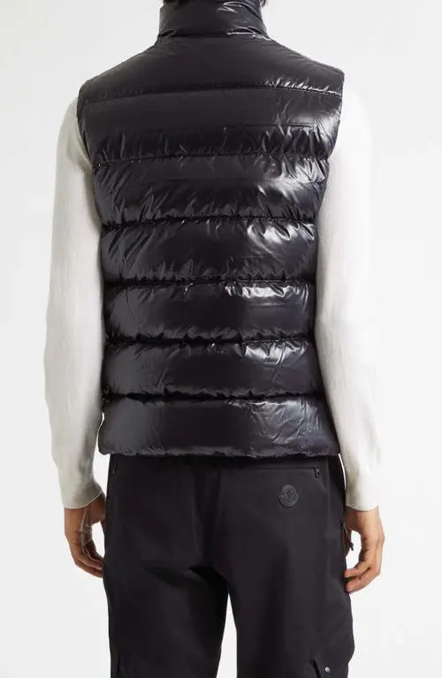 Moncler Tibb Water Repellent Down Puffer Vest - Black