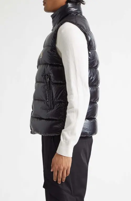 Moncler Tibb Water Repellent Down Puffer Vest - Black