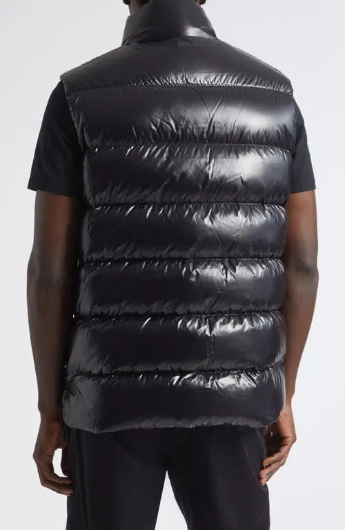 Moncler Tibb Water Repellent Down Puffer Vest - Black/black