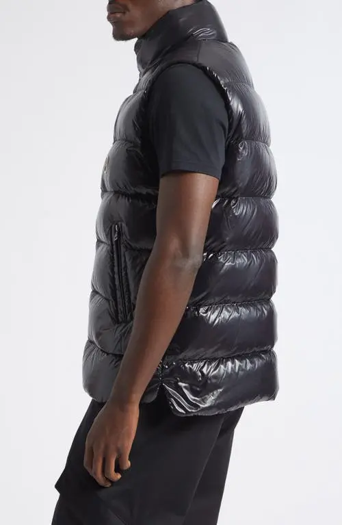 Moncler Tibb Water Repellent Down Puffer Vest - Black/black