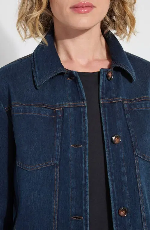 Lyssé Classic Denim Trucker Jacket - Indigo
