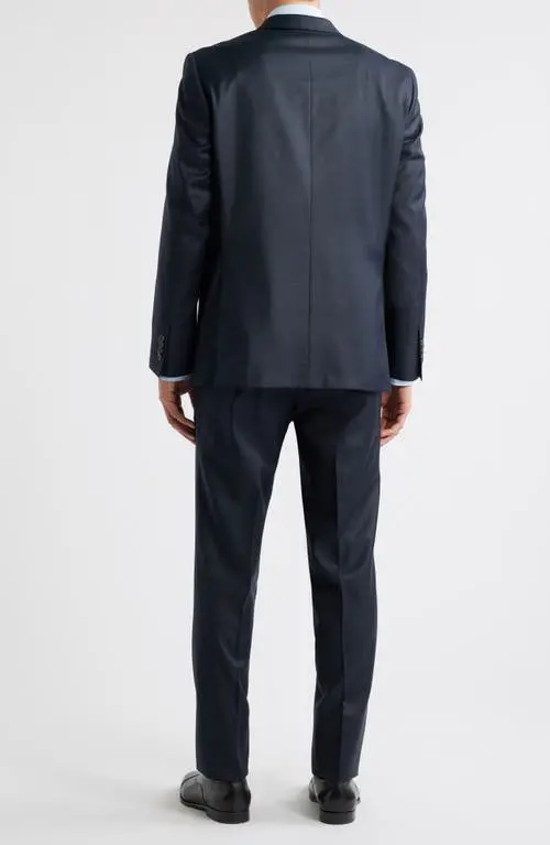 JACK VICTOR Stacey Trim Fit Solid Stretch Super 110s Suit - Navy