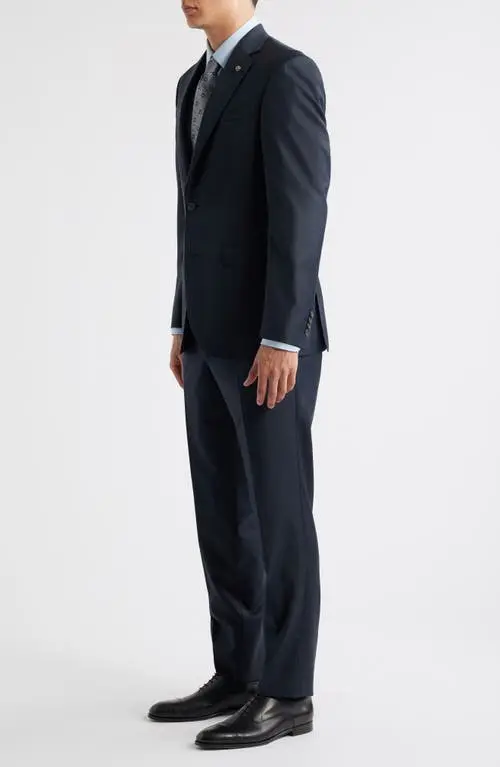 JACK VICTOR Stacey Trim Fit Solid Stretch Super 110s Suit - Navy