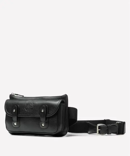 Ghurka Belt Bag No. 114 - Vintage Black Leather