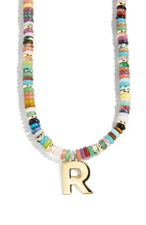 Baublebar Marcela Initial Pendant Necklace - Gold - R