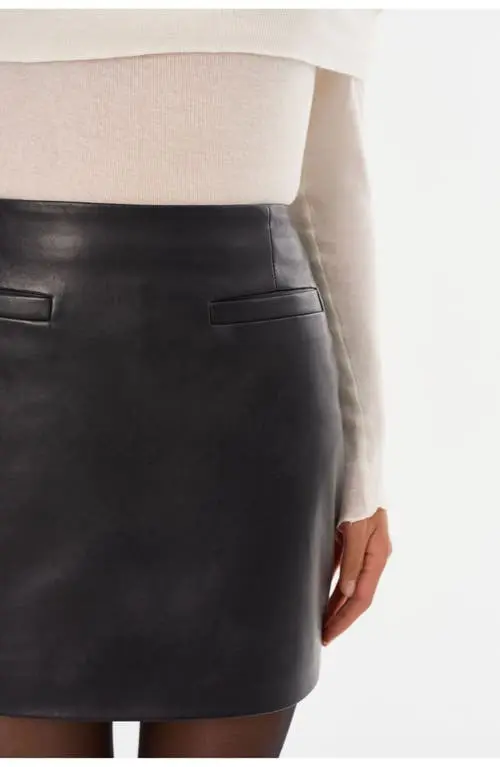 LAMARQUE Rowan Leather Mini Skirt