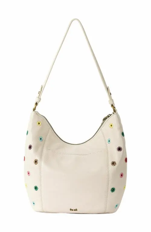 THE SAK Sequoia Leather Hobo Bag - Stone Multi Eyelet