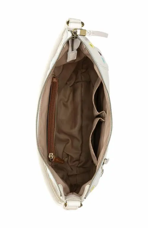 THE SAK Sequoia Leather Hobo Bag - Stone Multi Eyelet