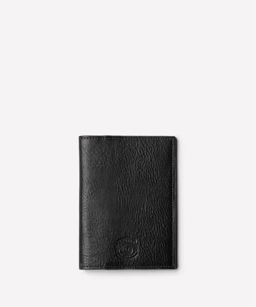 Ghurka Passport Case - Vintage Black Leather