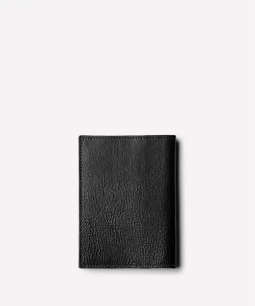 Ghurka Passport Case - Vintage Black Leather