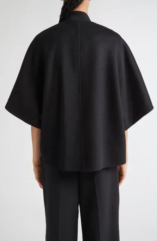 Max Mara Leticia Double Face Cashmere Cape - Nero