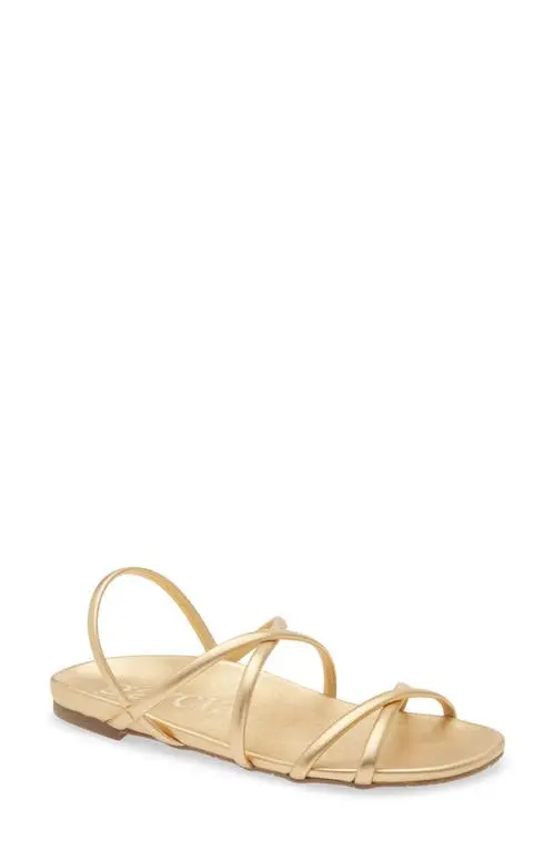PEDRO GARCIA Biddy Strappy Sandal - Gold Nappa