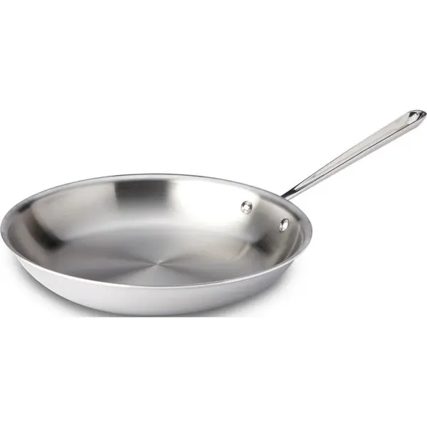 ALL-CLAD D3 12-inch Stainless Steel Fry Pan - Silver