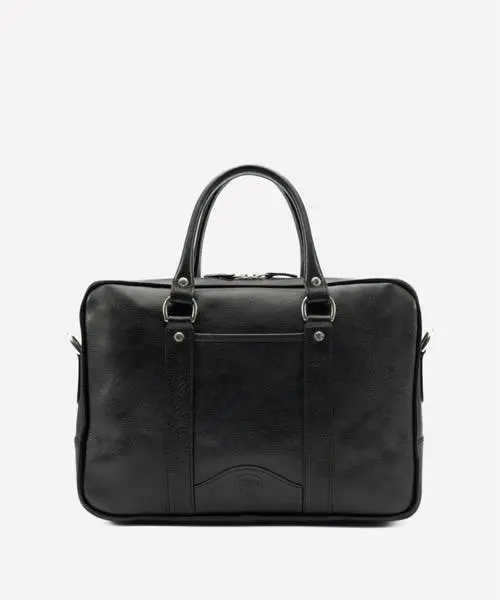 Ghurka Scout No. 295 Briefcase - Vintage Black Leather