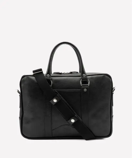 Ghurka Scout No. 295 Briefcase - Vintage Black Leather