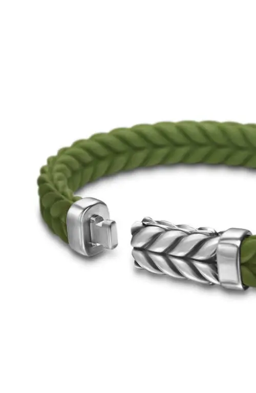 David Yurman Chevron Rubber Bracelet