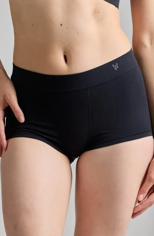 WOXER Luxe Bold Stretch Modal Boyshorts - Black