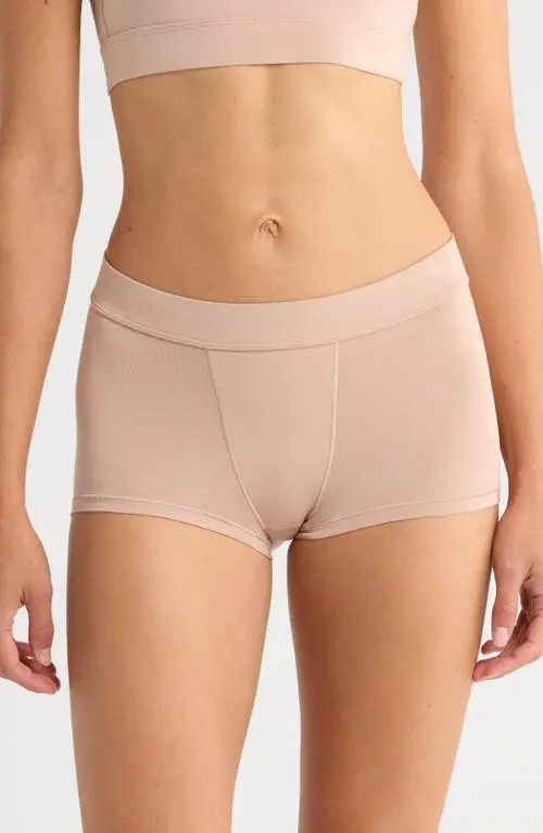 WOXER Luxe Bold Stretch Modal Boyshorts - Chai