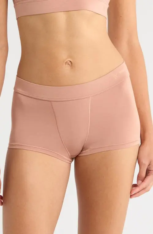 WOXER Luxe Bold Stretch Modal Boyshorts - Mocha