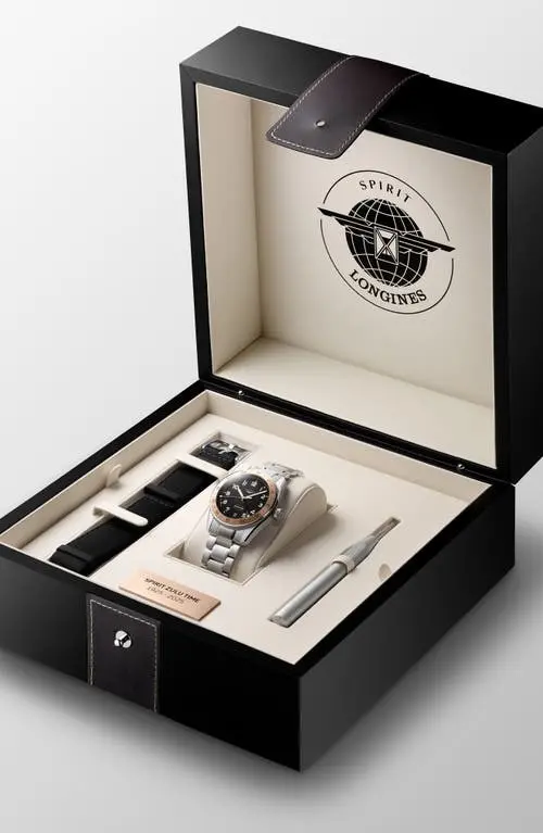 LONGINES Spirit Zulu Time 1925 Gmt Automatic Bracelet Watch - Black