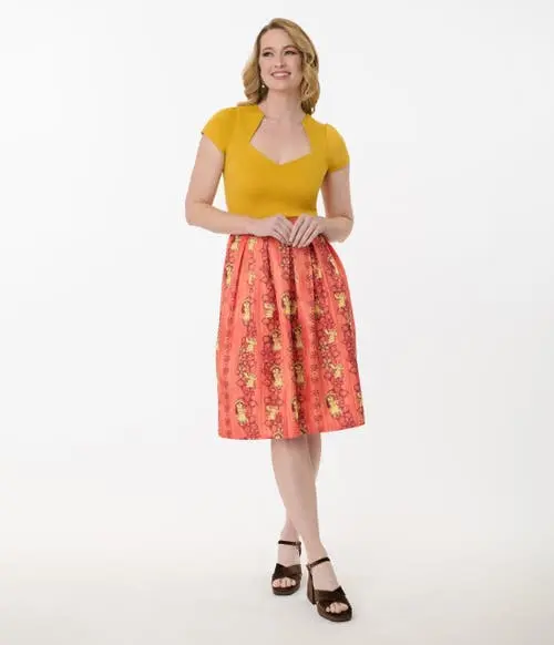 Unique Vintage Swing Skirt