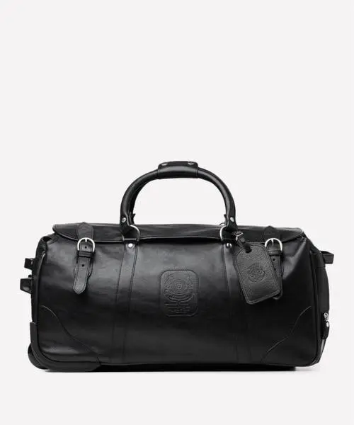 Ghurka Kilburn Rs No. 252 Rolling Duffel - Vintage Black Leather