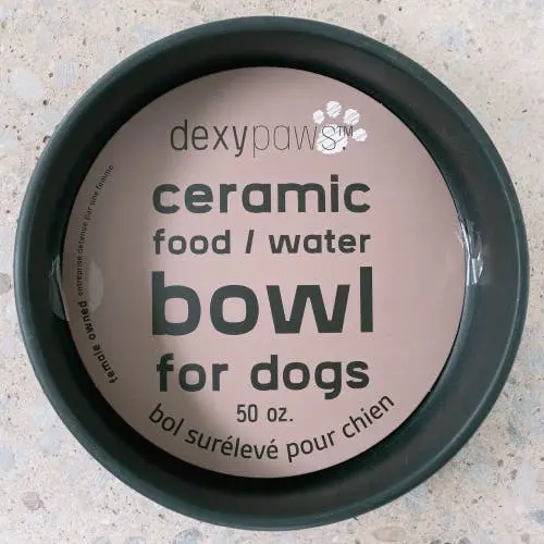 DEXYPAWS Ceramic Dog Bowl
