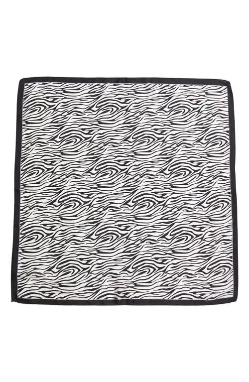 PETIT MOMENTS Print Square Scarf - Zebra