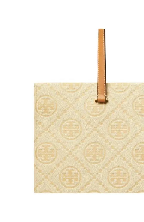 Tory Burch T Monogram Debossed Leather Tote