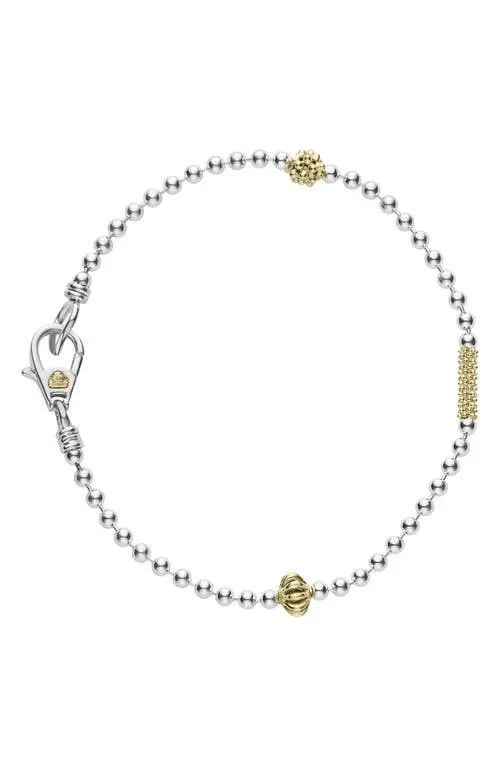 Lagos Caviar Icon Single Strand Bracelet - Silver