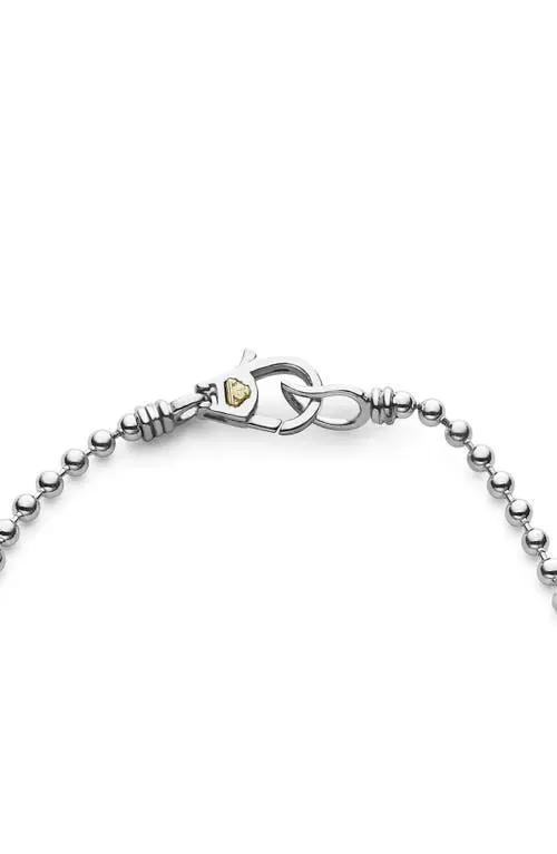 Lagos Caviar Icon Single Strand Bracelet - Silver