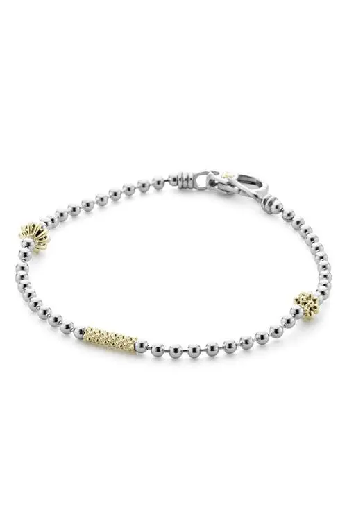 Lagos Caviar Icon Single Strand Bracelet - Silver