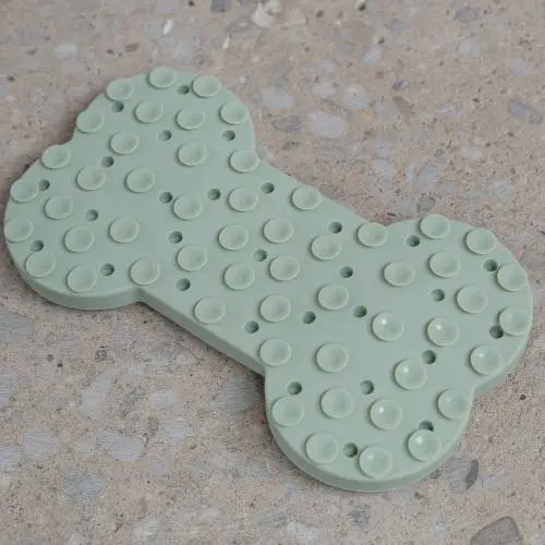 DEXYPAWS Enrichment Snuffle Mat Sage Bone Textured Dog Feeding Pad