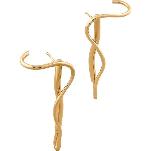 PIERETTI Calanta Hoop Earrings - Gold Plate