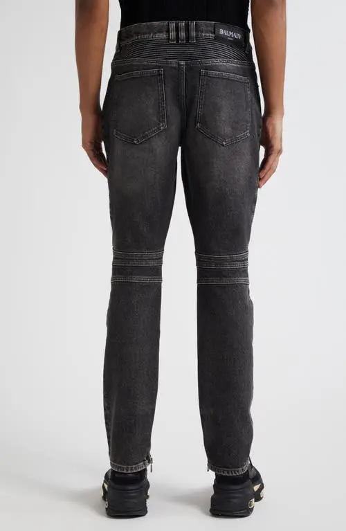 Balmain Denim Biker Pants