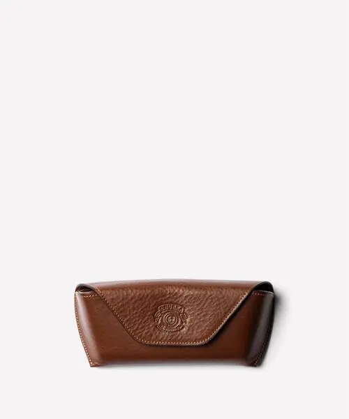 Ghurka Hard Sunglass Case No. 251 - Vintage Chestnut Leather