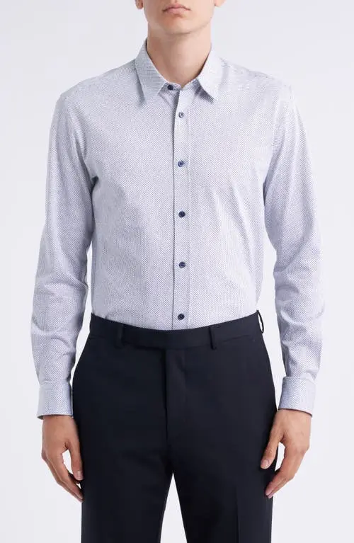 BOSS Roan Kent Slim Fit Button-up Shirt - White